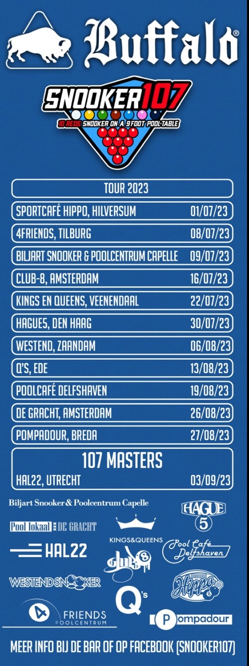 Een nieuw seizoen Snooker107 | Snooker